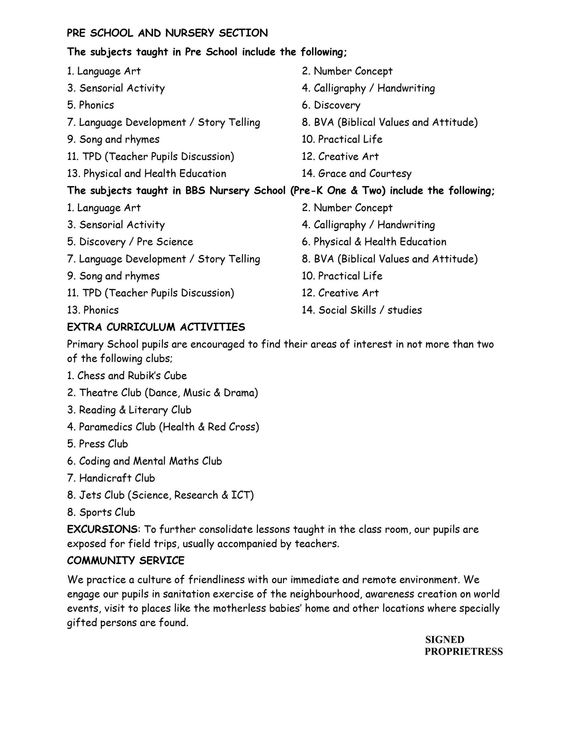 Academic – Beginners Basic Schools